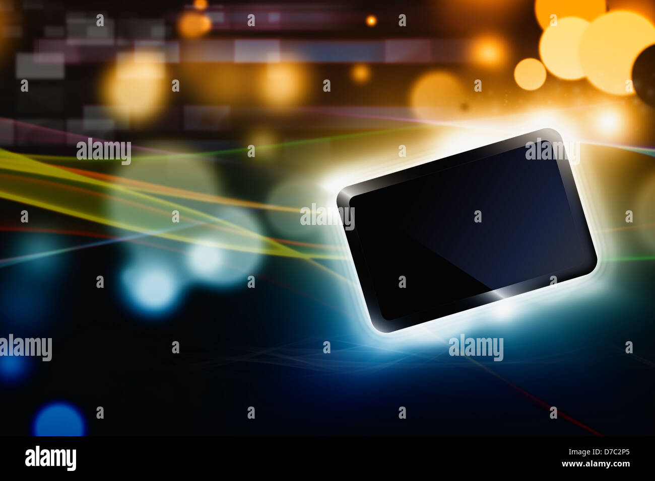 Abstract information technology background - tablet PC, smartphone ...