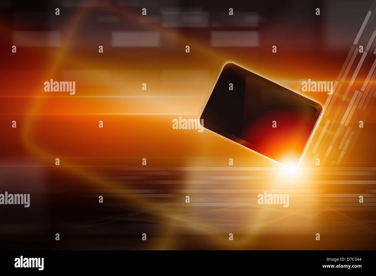 Abstract information technology background - tablet PC, smartphone ...