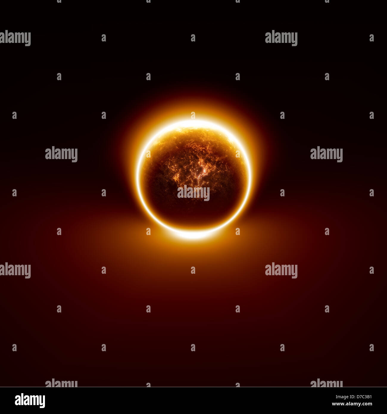 Abstract science background - exploding planet Earth. Elements of this ...