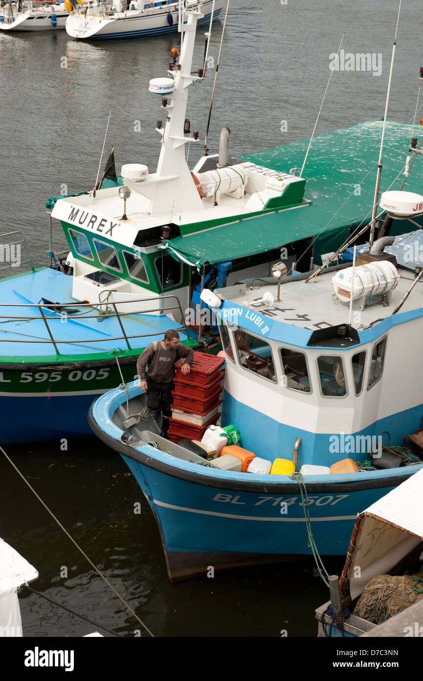 French Fishing Boats Fleet Boulogne-Sur-Mer France Europe EU Stock ...