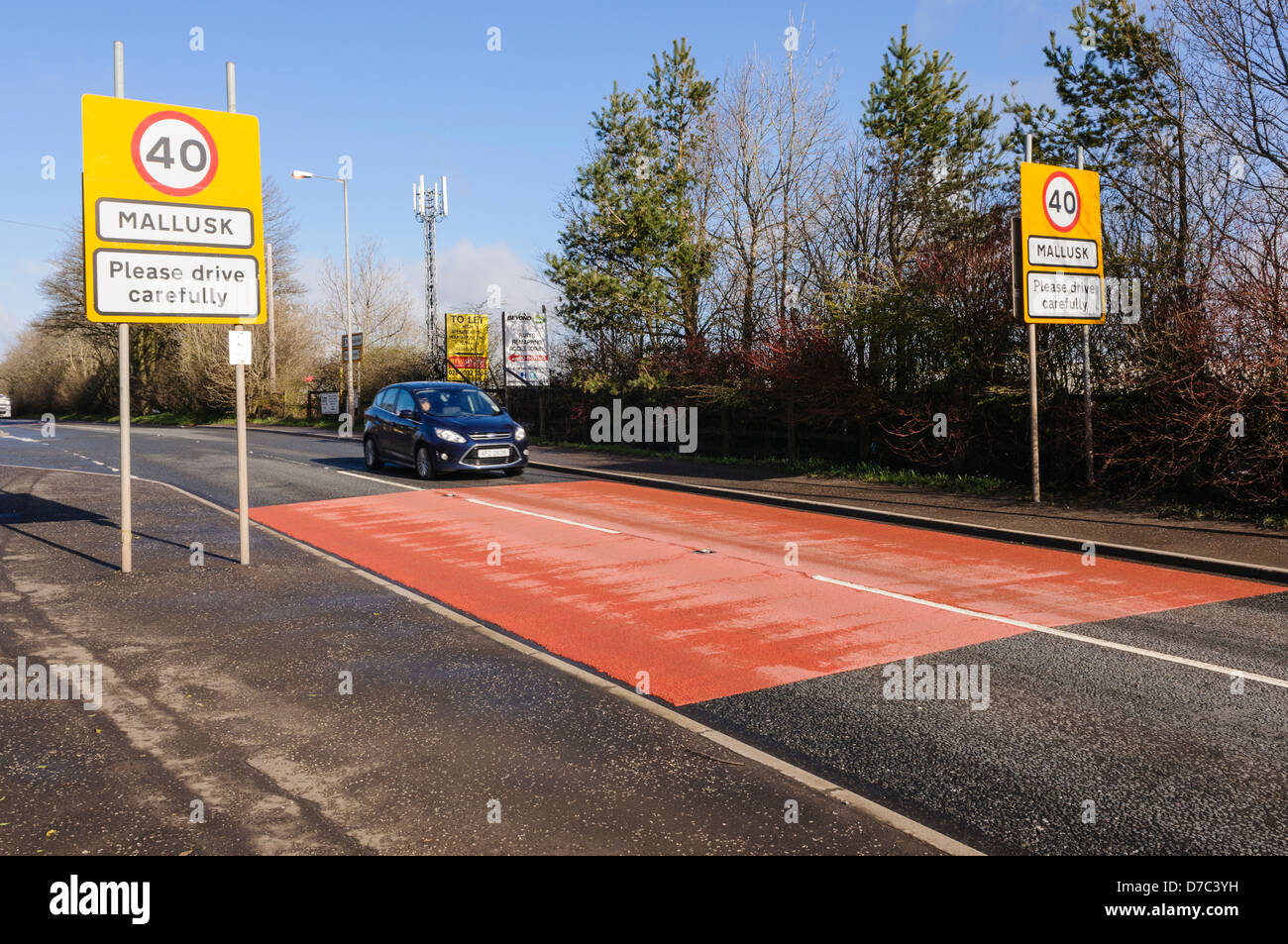 40 mph road signs hi-res stock photography and images - Alamy