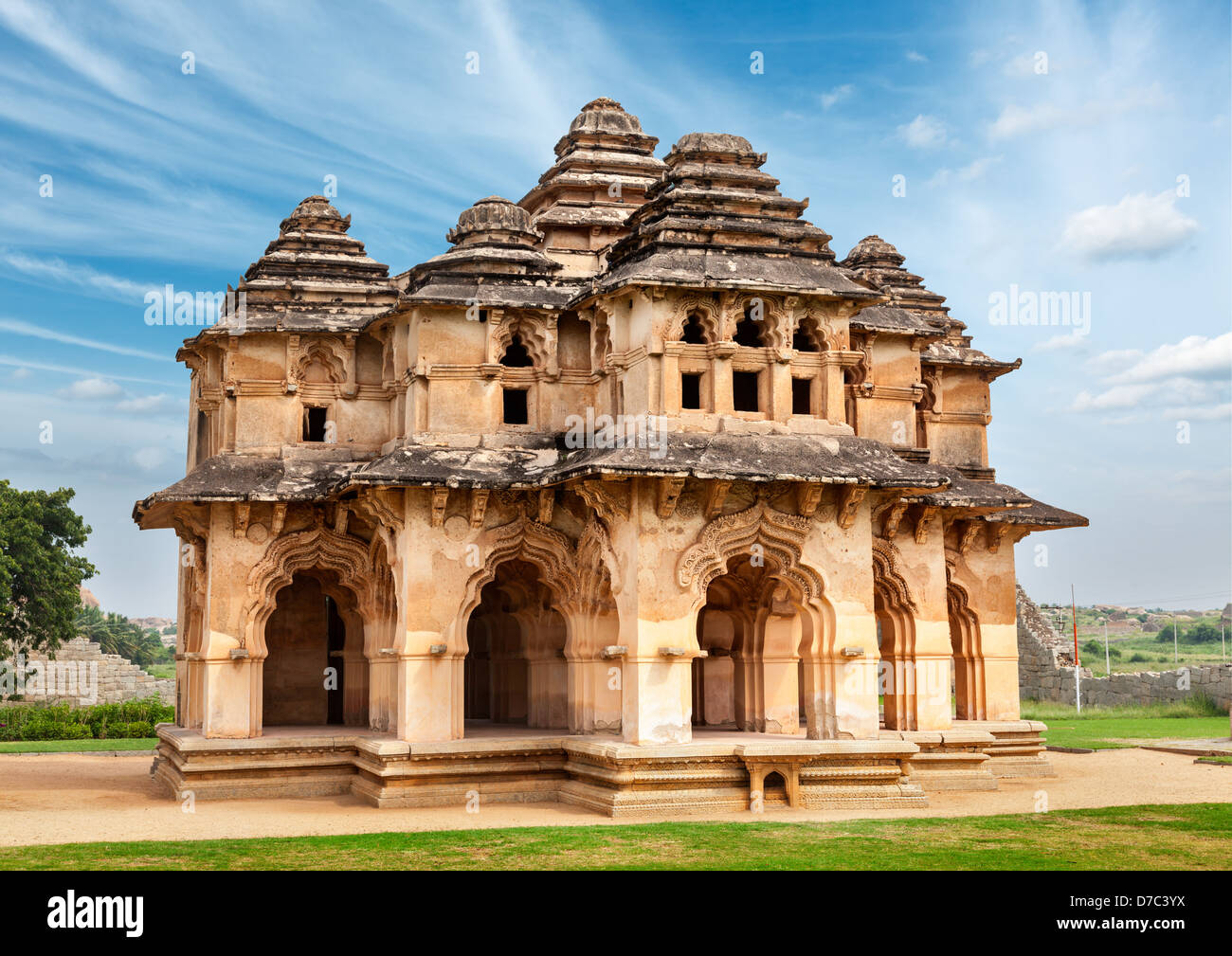 Lotus Mahal. Royal Centre. Hampi, Karnataka, India Stock Photo - Alamy
