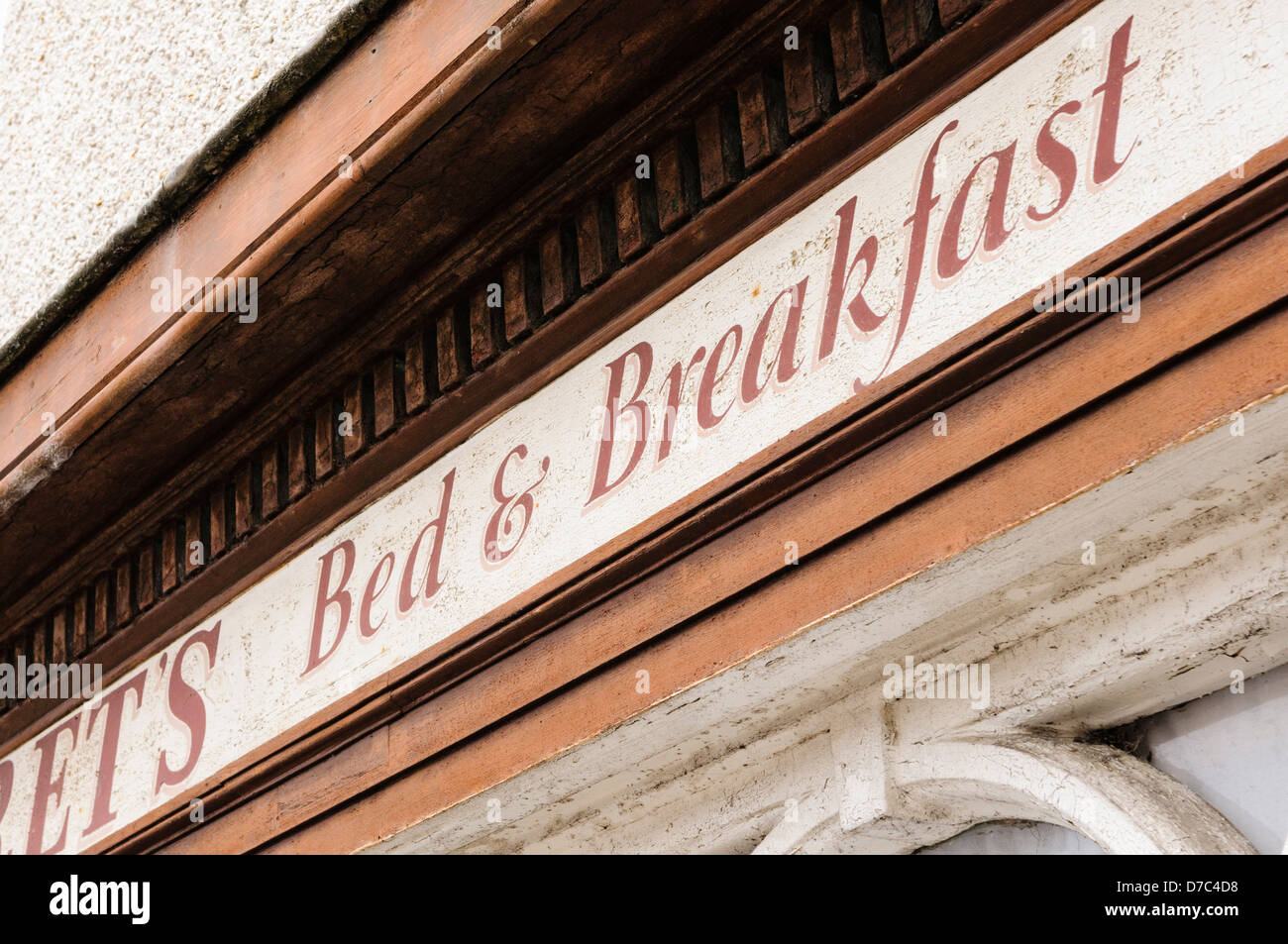 A closed-down bed and breakfast Stock Photo - Alamy