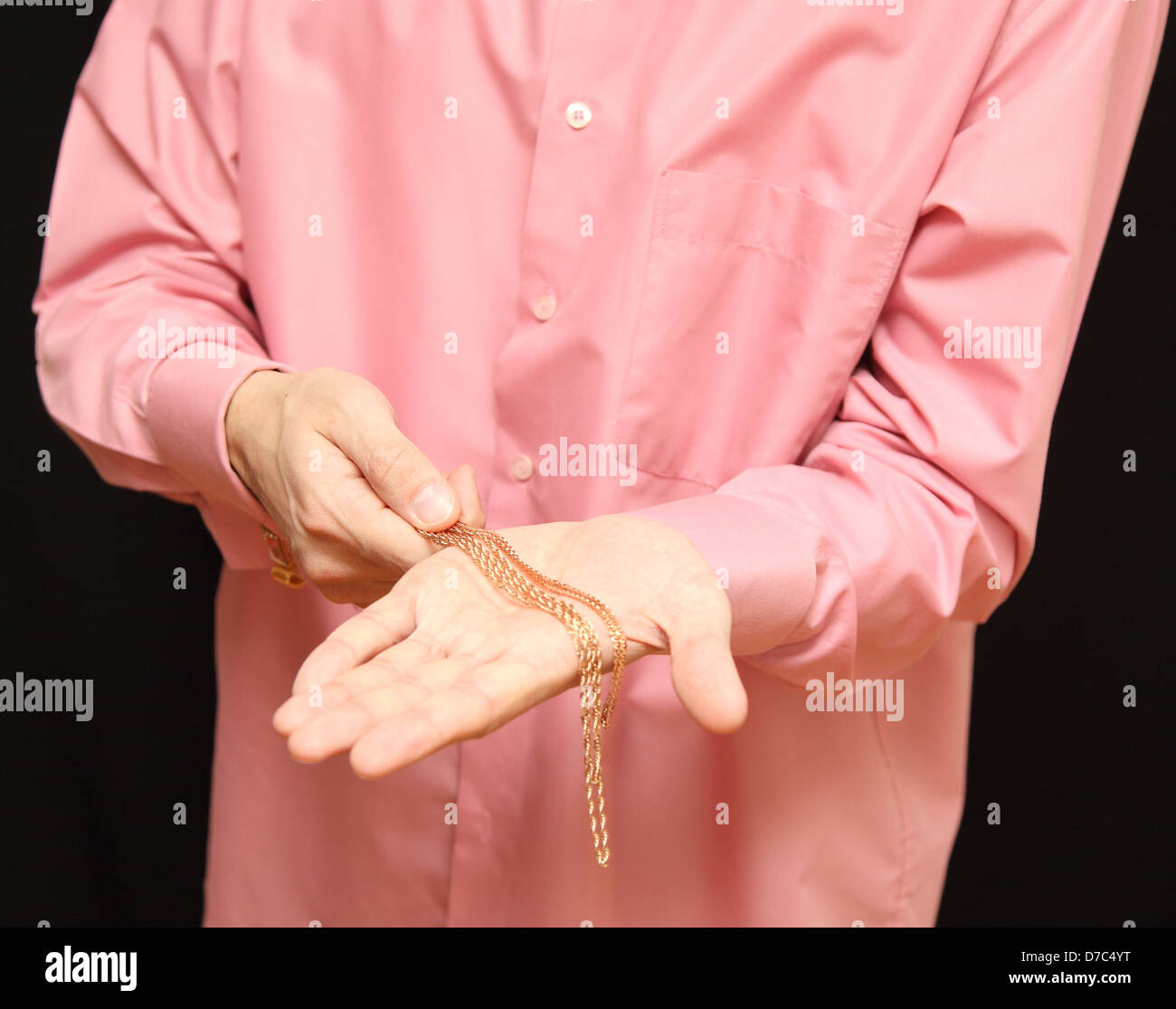 Gold hand hi-res stock photography and images - Alamy