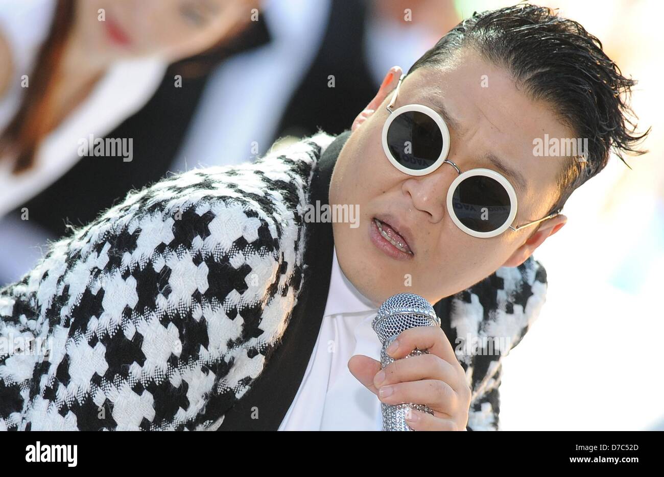 New York, USA. 3rd May 2013. Psy on stage for NBC Today Show Toyota ...