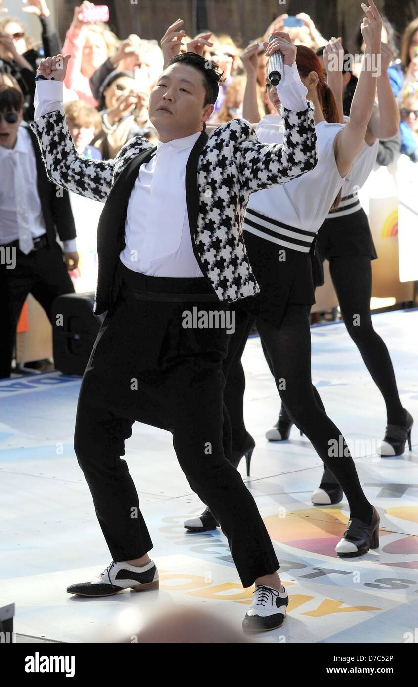 New York, USA. 3rd May 2013. Psy on stage for NBC Today Show Toyota ...