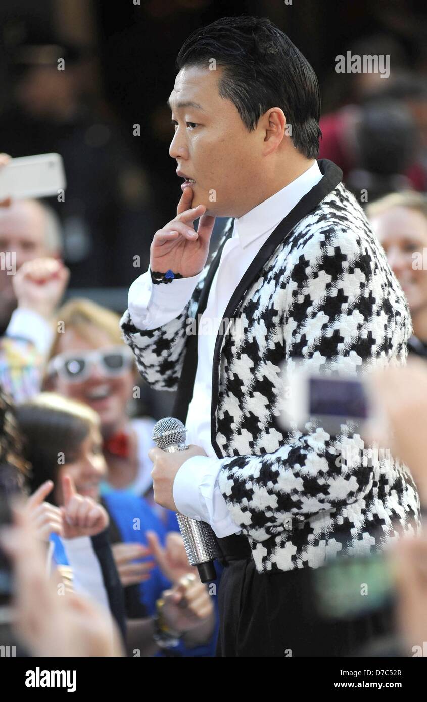 New York, USA. 3rd May 2013. Psy on stage for NBC Today Show Toyota ...