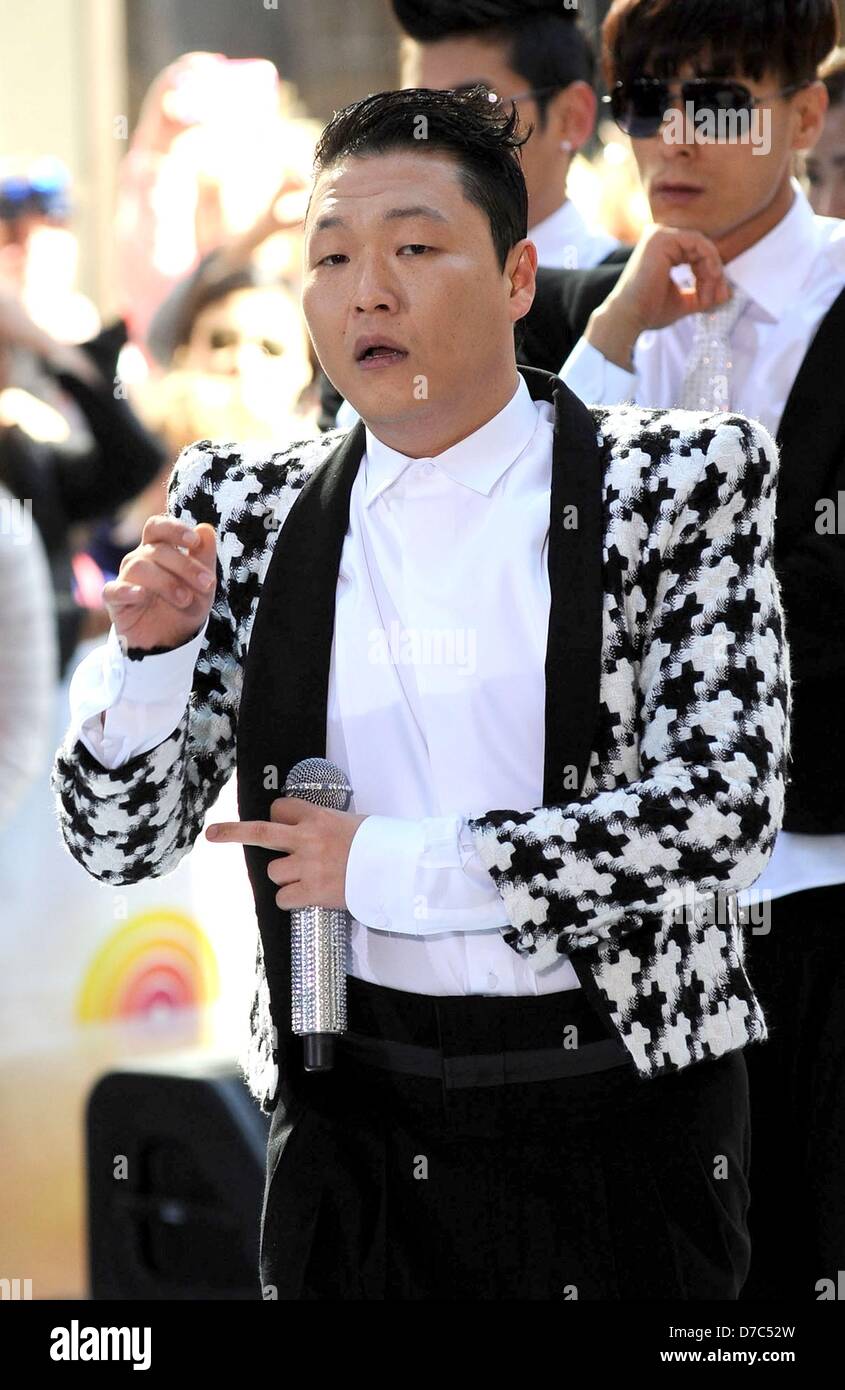 New York, USA. 3rd May 2013. Psy on stage for NBC Today Show Toyota ...