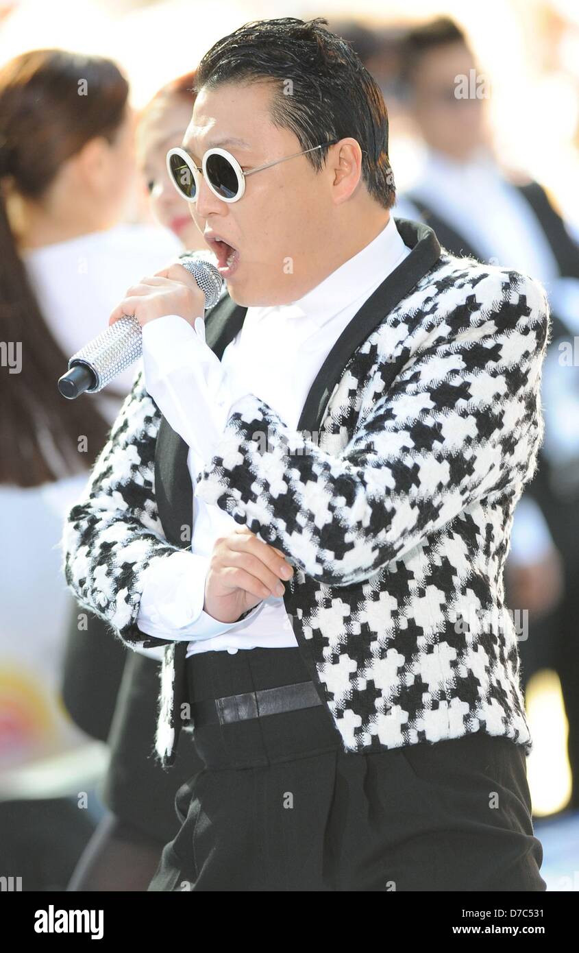 New York, USA. 3rd May 2013. Psy on stage for NBC Today Show Toyota ...