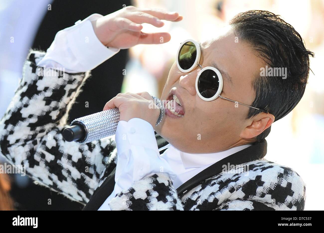 New York, USA. 3rd May 2013. Psy on stage for NBC Today Show Toyota ...
