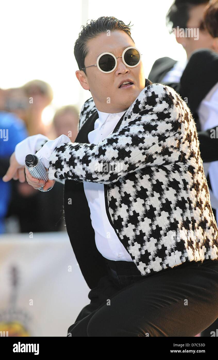 New York, USA. 3rd May 2013. Psy on stage for NBC Today Show Toyota ...