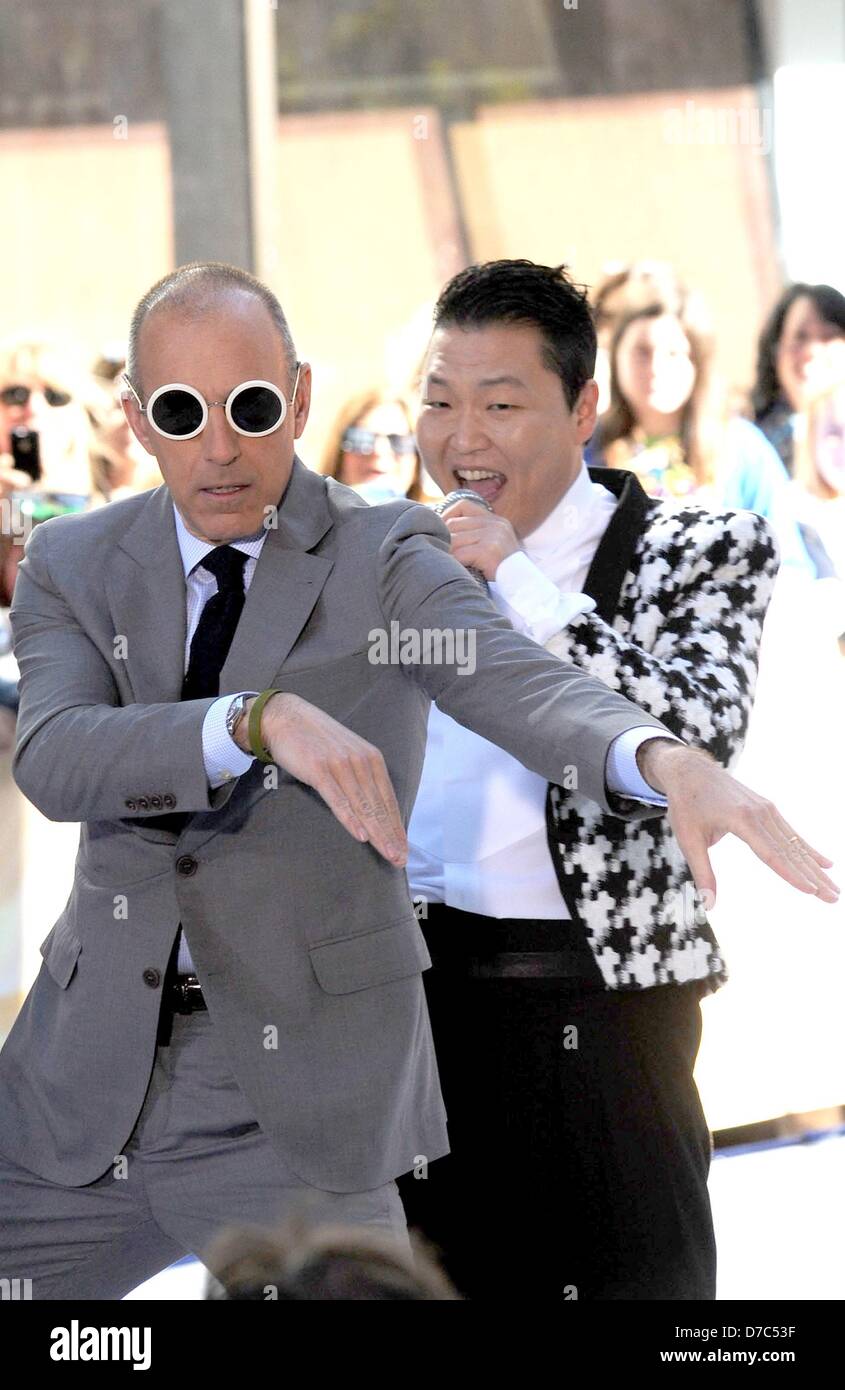 New York, USA. 3rd May 2013. Psy on stage for NBC Today Show Toyota ...