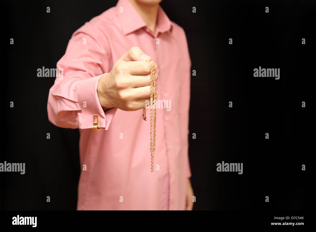 Gold chain necklace hi-res stock photography and images - Alamy
