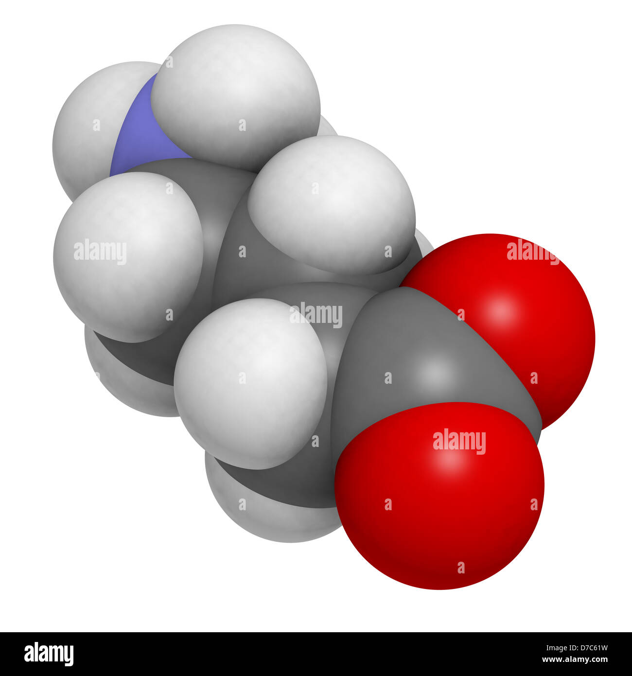 gamma-hydroxybutyric acid (GHB, liquid XTC) drug, molecular model ...