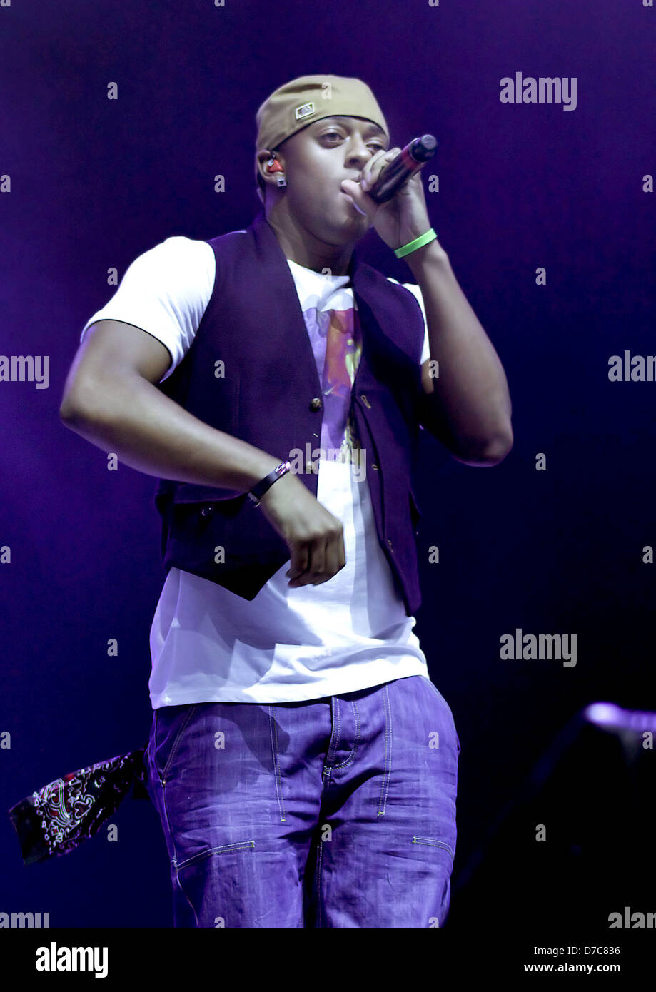 Oritse Williams of JLS performing live during Radio City Live at Liverpool Echo Arena Liverpool ...