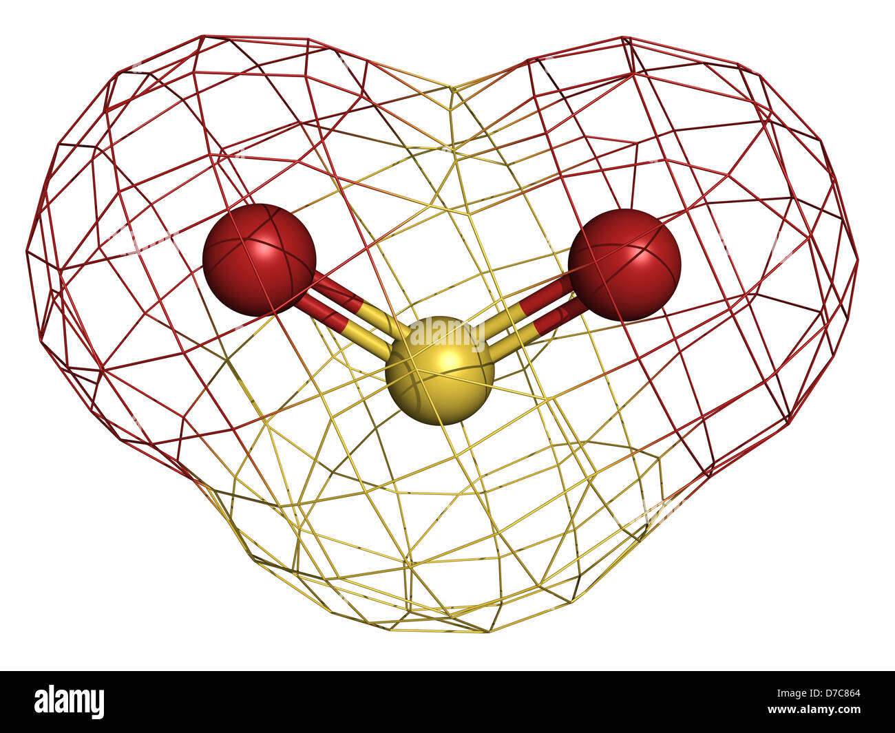 Sulphur dioxide molecule model hi-res stock photography and images - Alamy