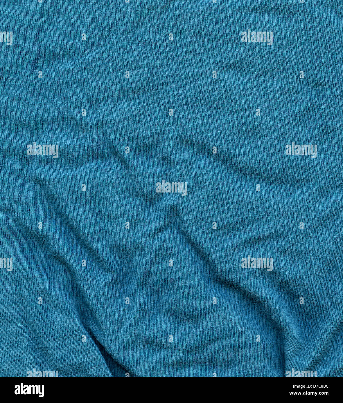 High resolution close up of turquoise cotton fabric. Scanned at 1200dpi ...