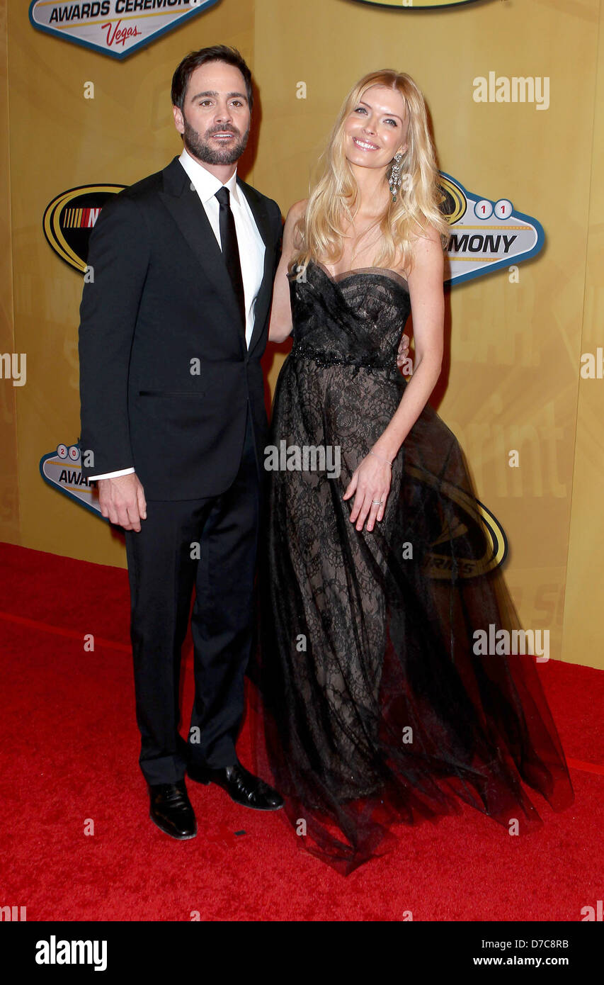 Jimmy Johnson, Chandra Johnson 2011 Nascar Sprint Cup Series Awards ...