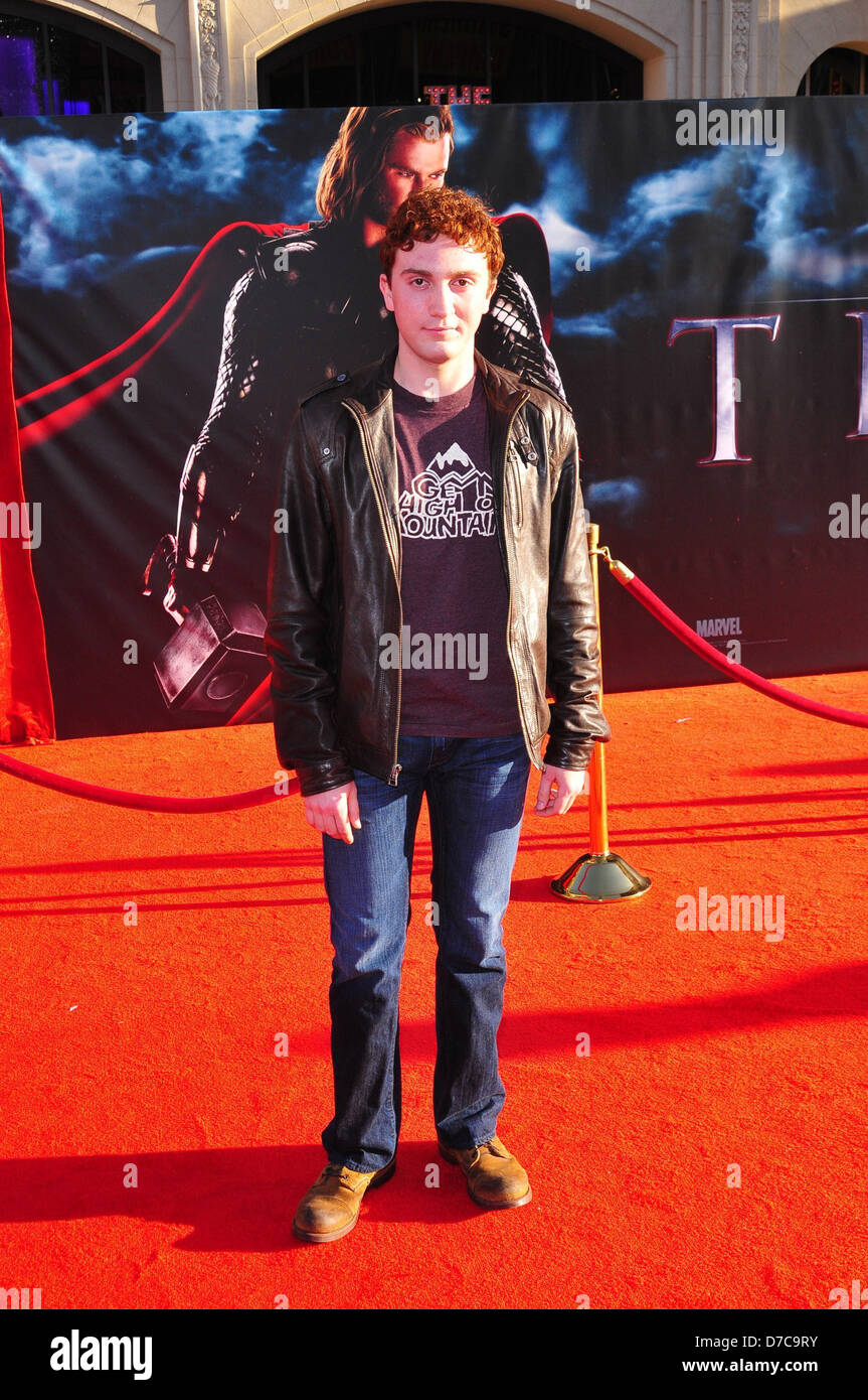 Daryl Sabara Los Angeles Premiere of "Thor" held at the El Capitan ...