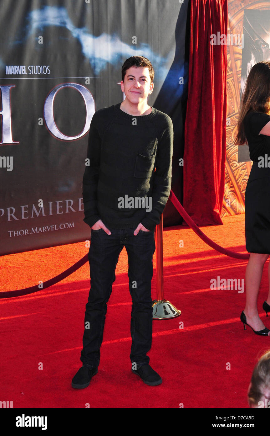 Christopher Charles Mintz Los Angeles Premiere of "Thor" held at the El ...