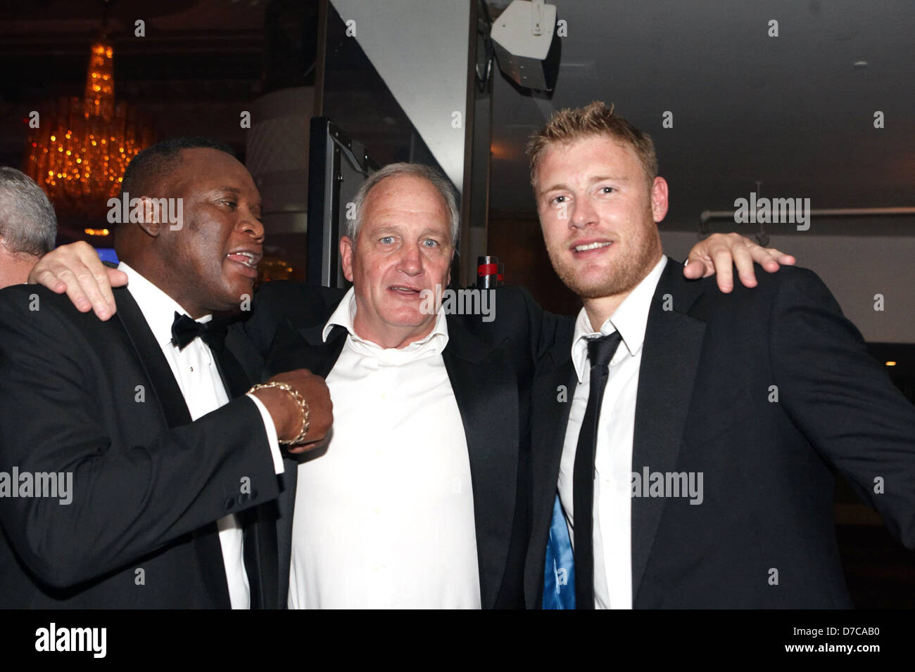 Devon Malcolm, John Emburey, Freddie Flintoff 25th anniversary dinner ...