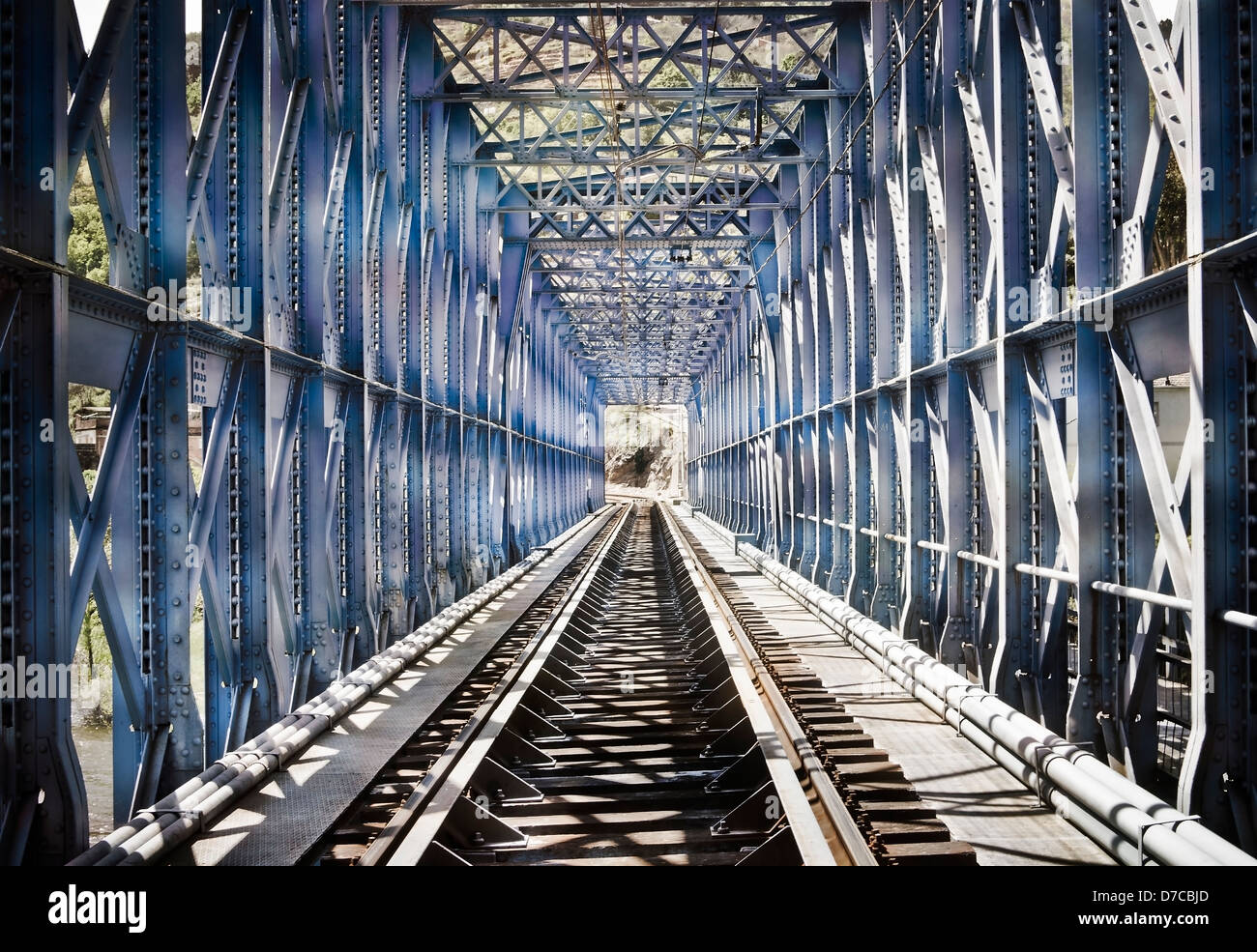 Rusty steel girder bridge hi-res stock photography and images - Alamy