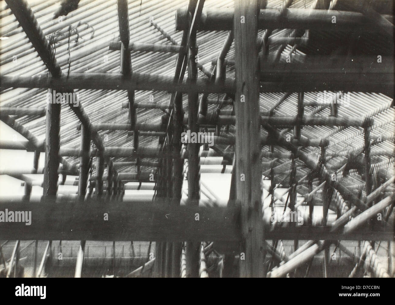 This image captures the interior of a factory, showcasing industrial ...