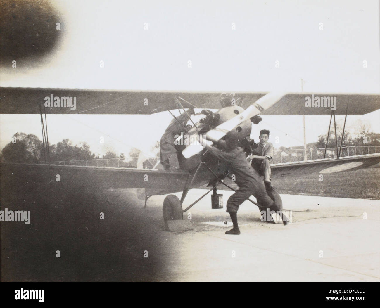 A photograph of the Curtiss Hawk II, an early WWII fighter aircraft ...