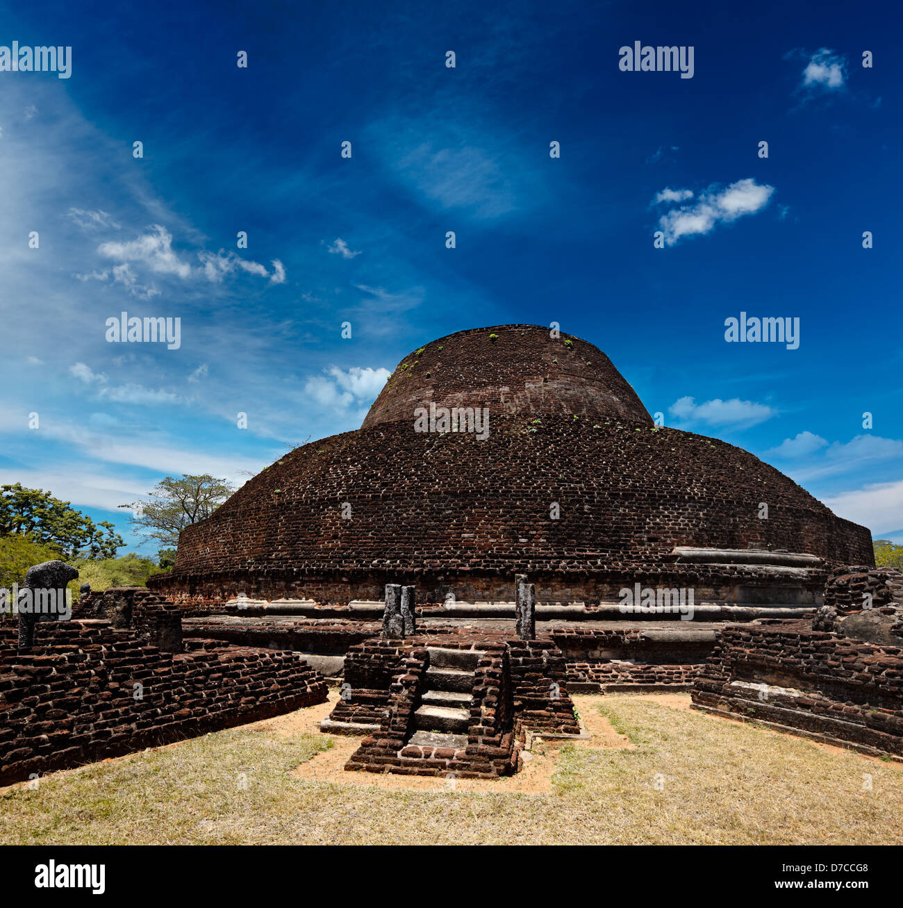Ancient Buddhist dagoba (stupe) Pabula Vihara. Ancient city of ...