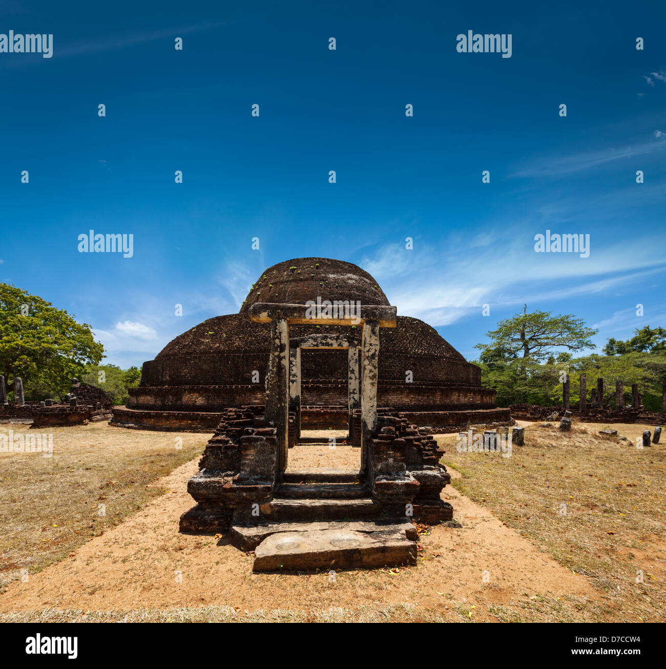 Ancient Buddhist dagoba (stupe) Pabula Vihara. Ancient city of ...