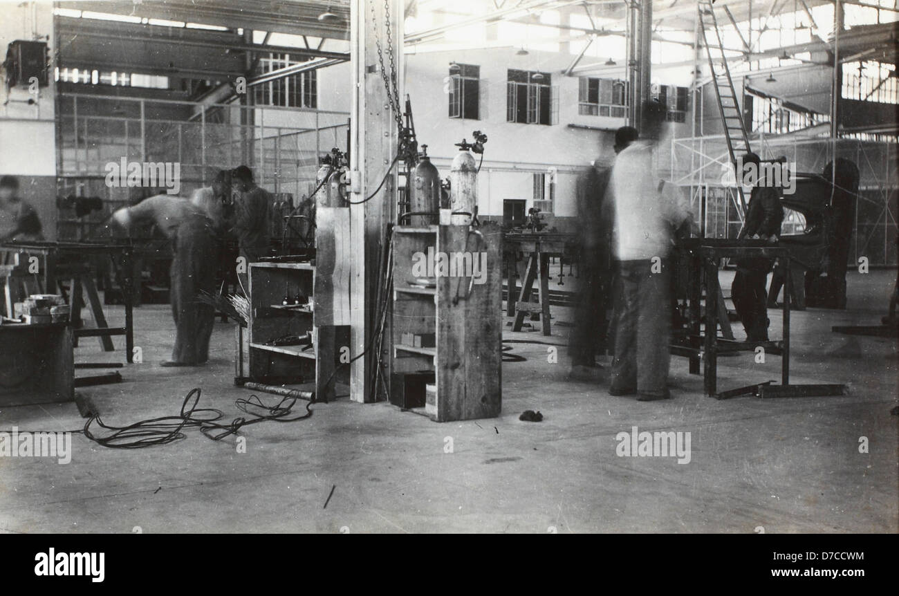 Workers in the Factory Stock Photo - Alamy