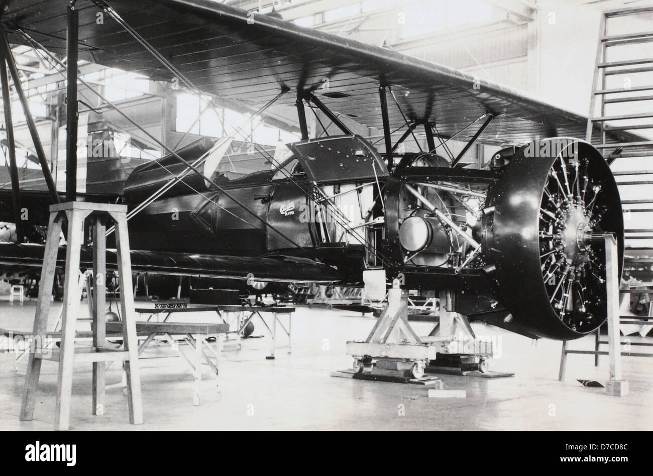 The Curtiss Hawk, an American biplane fighter from the 1930s, was under ...