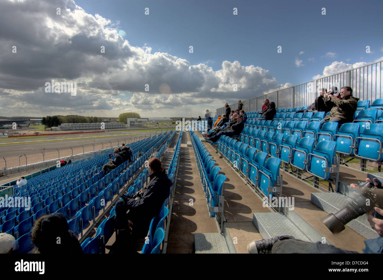One of the grandstands at Silverstone Race Circuit Stock Photo - Alamy