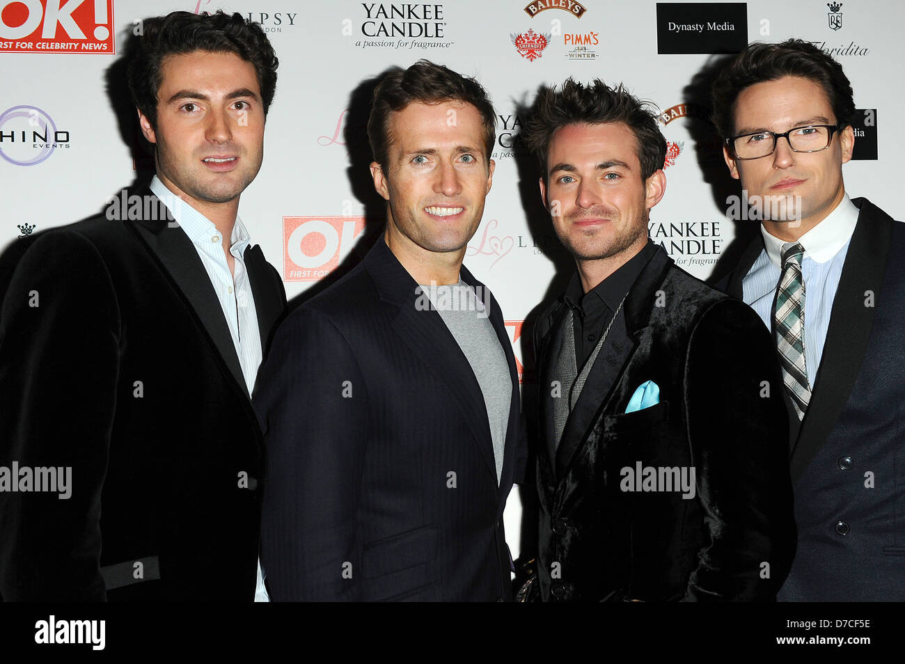 Jules Knight, Stephen Bowman and Ollie Baines of Blake, at the OK ...