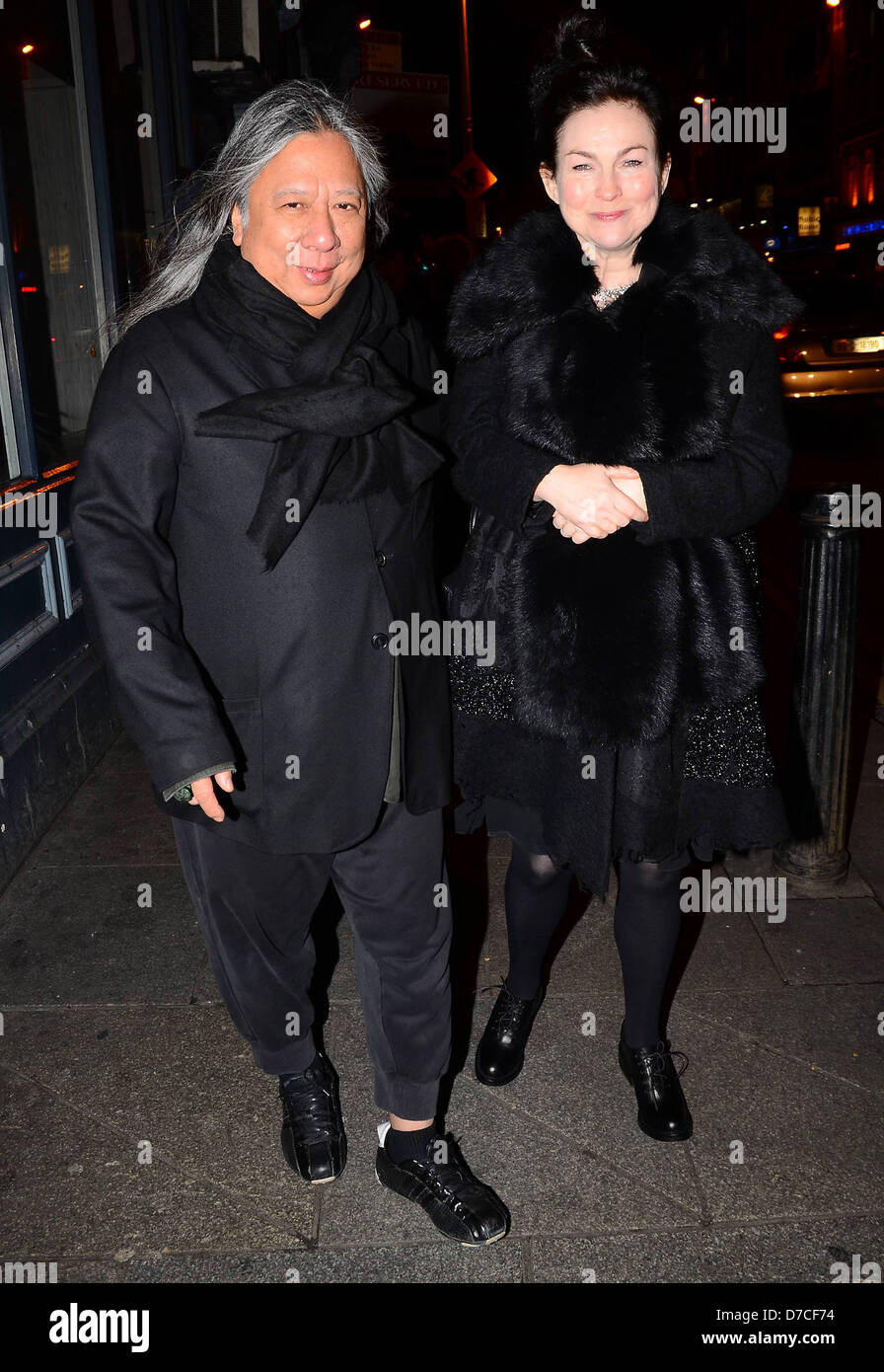 John Rocha, wife Odette Rocha, at Gavin Friday's Dublin show at the ...