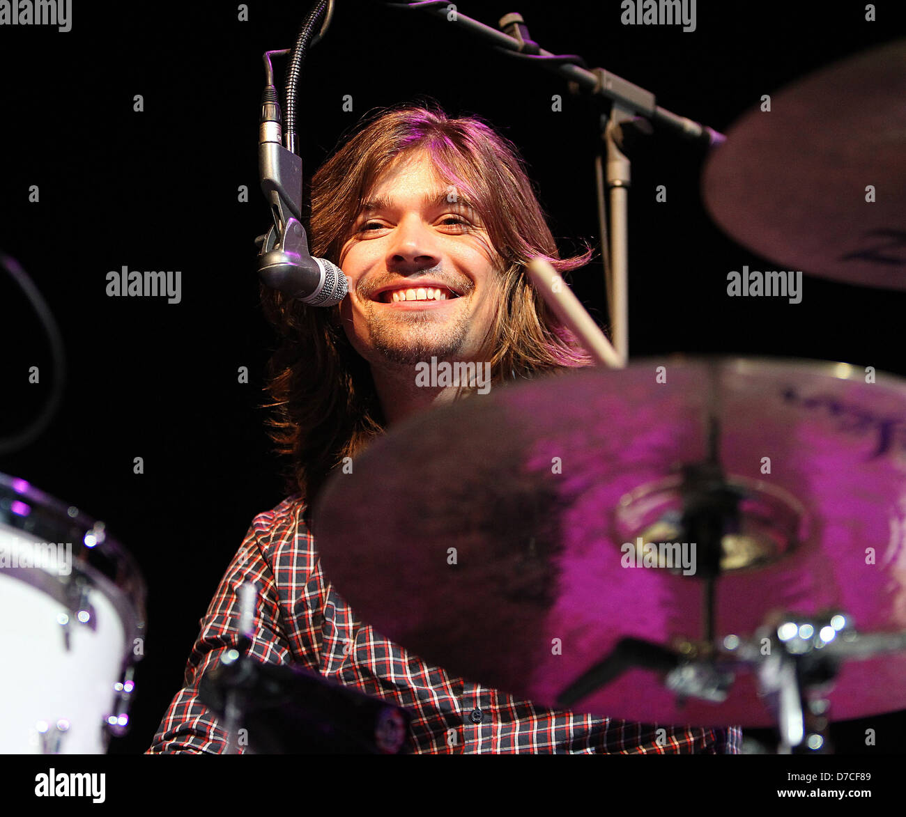 Zac Hanson of Hanson performing on stage of their 'Shout It Out' World ...