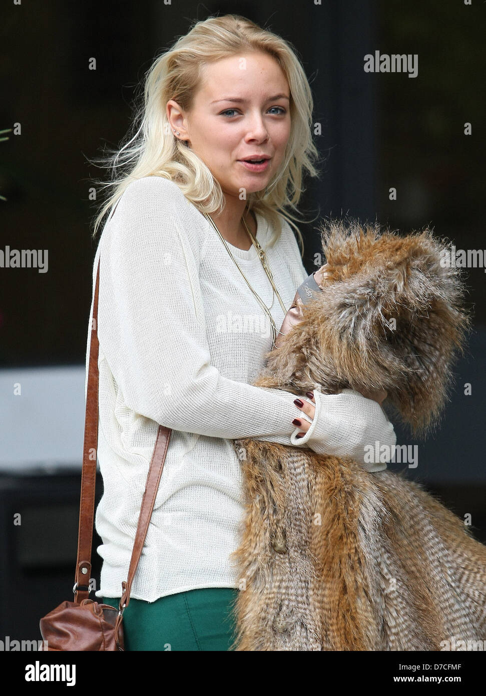 Sacha Parkinson outside the ITV studios London, England - 29.11.11 ...