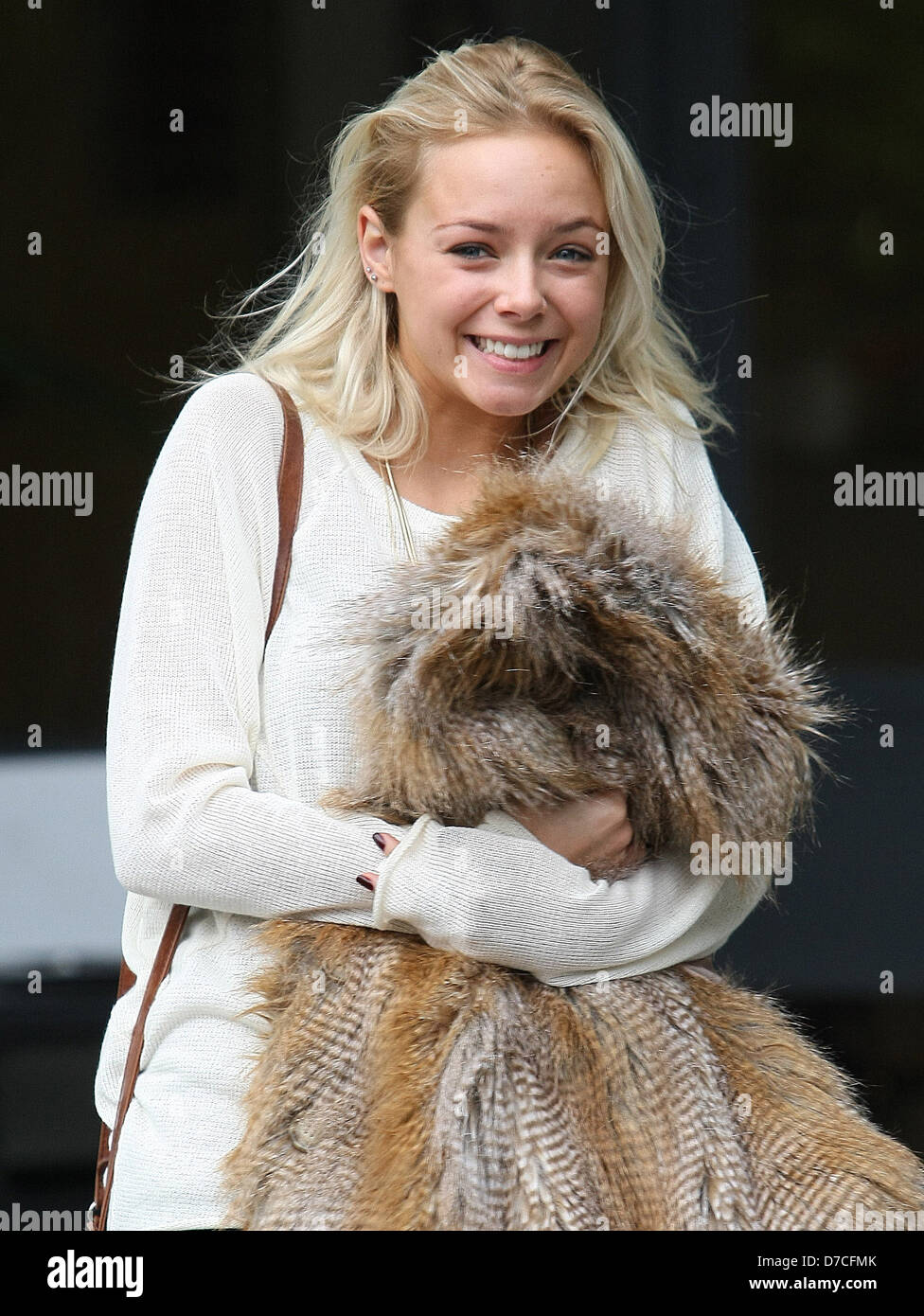 Sacha Parkinson outside the ITV studios London, England - 29.11.11 ...