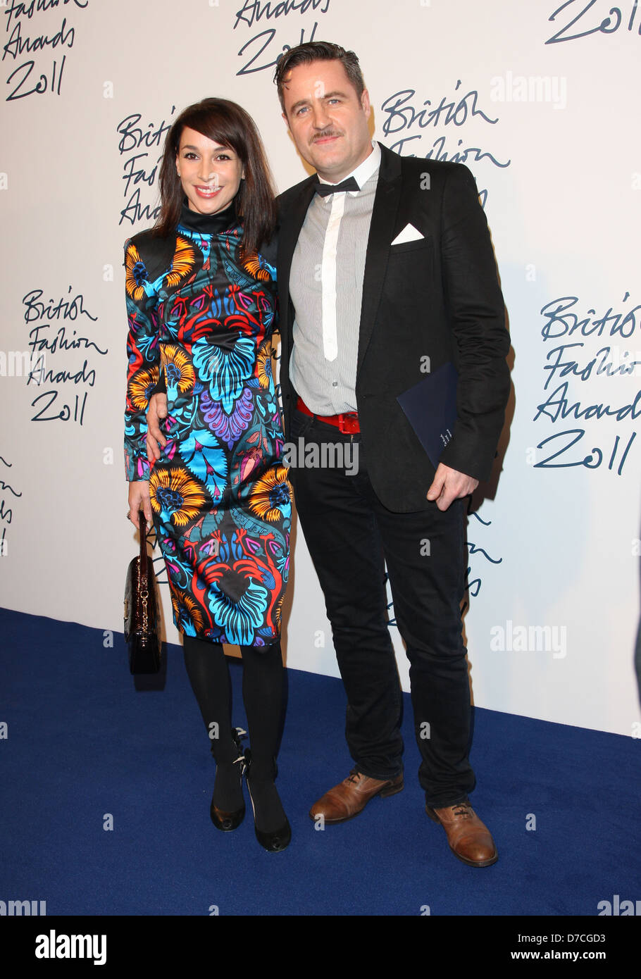 Sasha Mascolo and James Tarbuck British Fashion Awards 2011 held at the ...