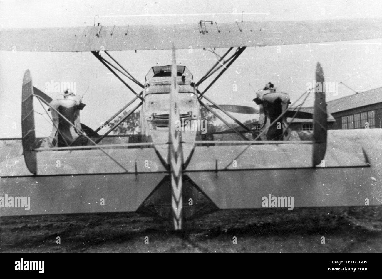 This image depicts the Keystone LB-5, an early 1930s American bomber ...
