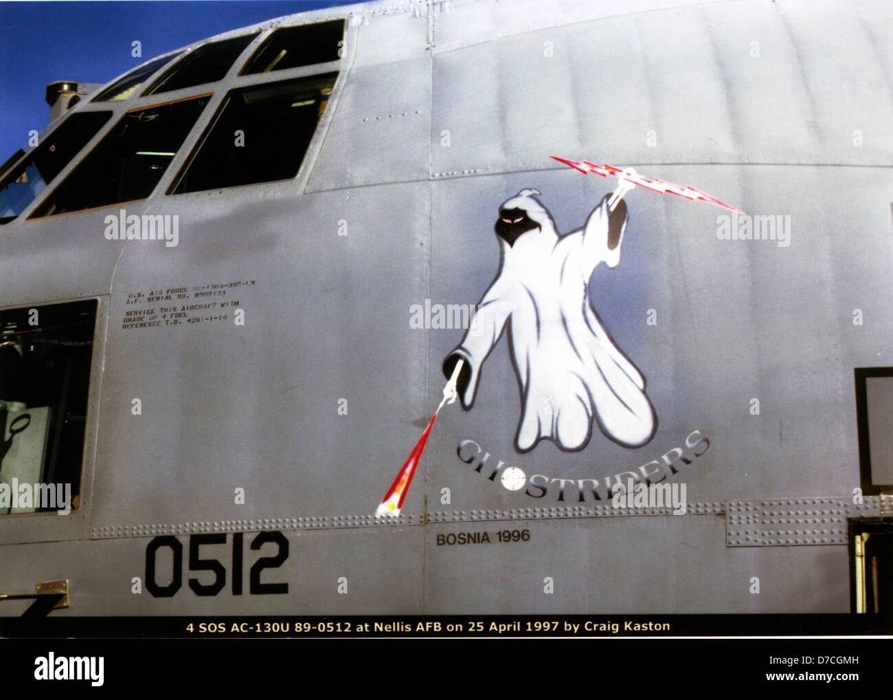 The Lockheed AC-130U Spooky gunship 89-0512, from the 4th Special ...