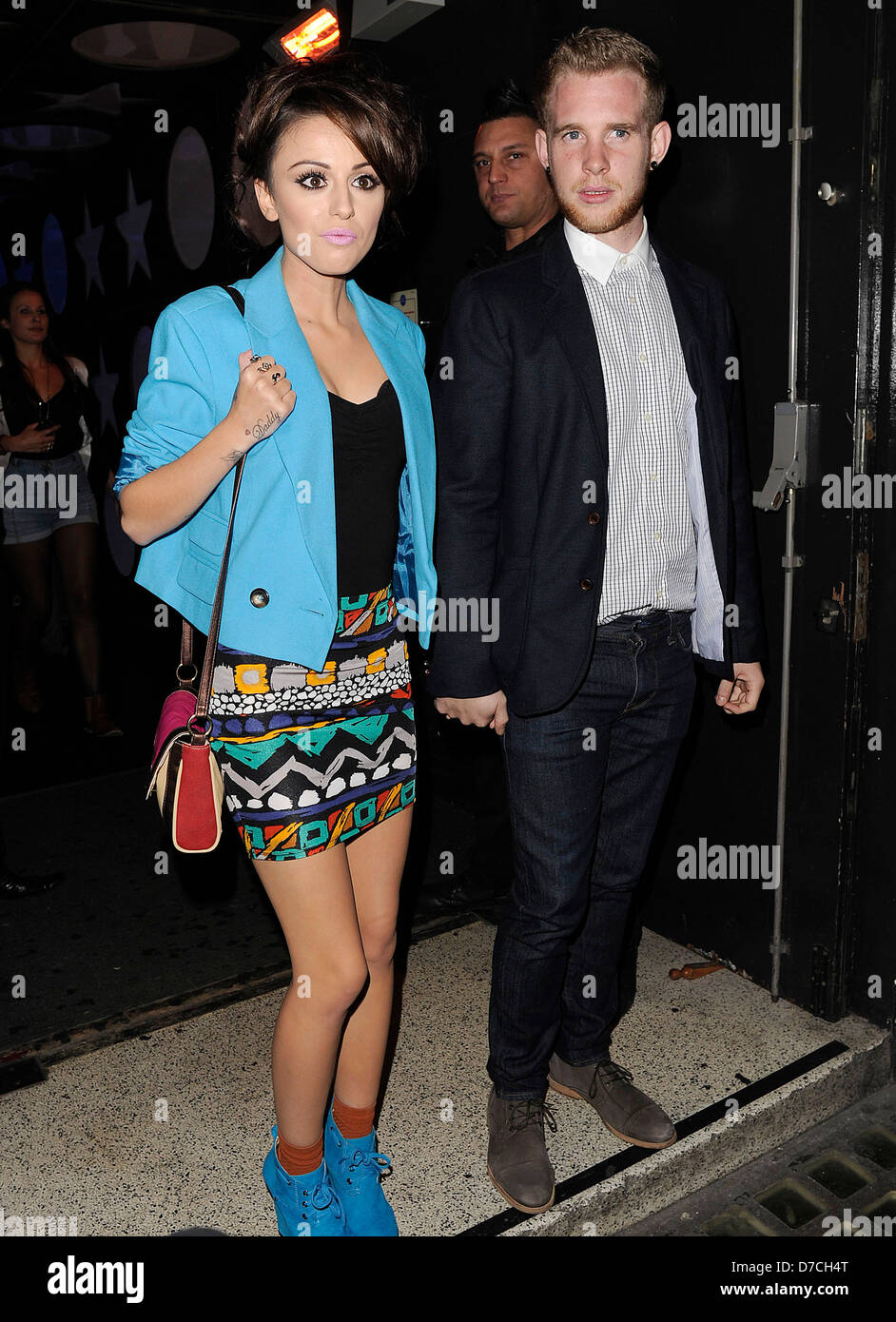 Cher Lloyd and her boyfriend Craig Monk leaving a club in Soho after ...
