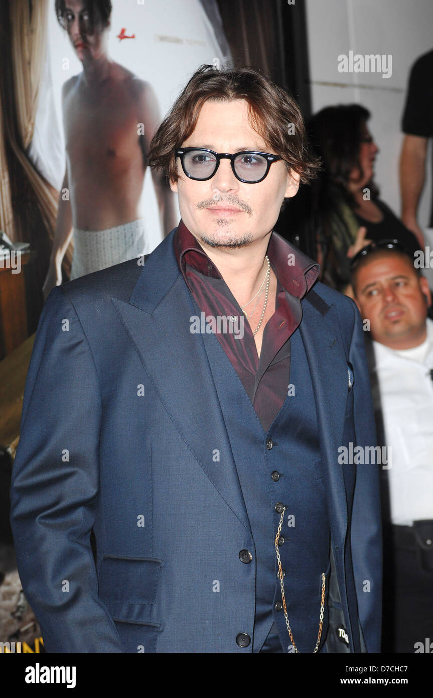 Johnny Depp, at 'The Rum Diary' premiere held at the LACMA Bing Theater ...