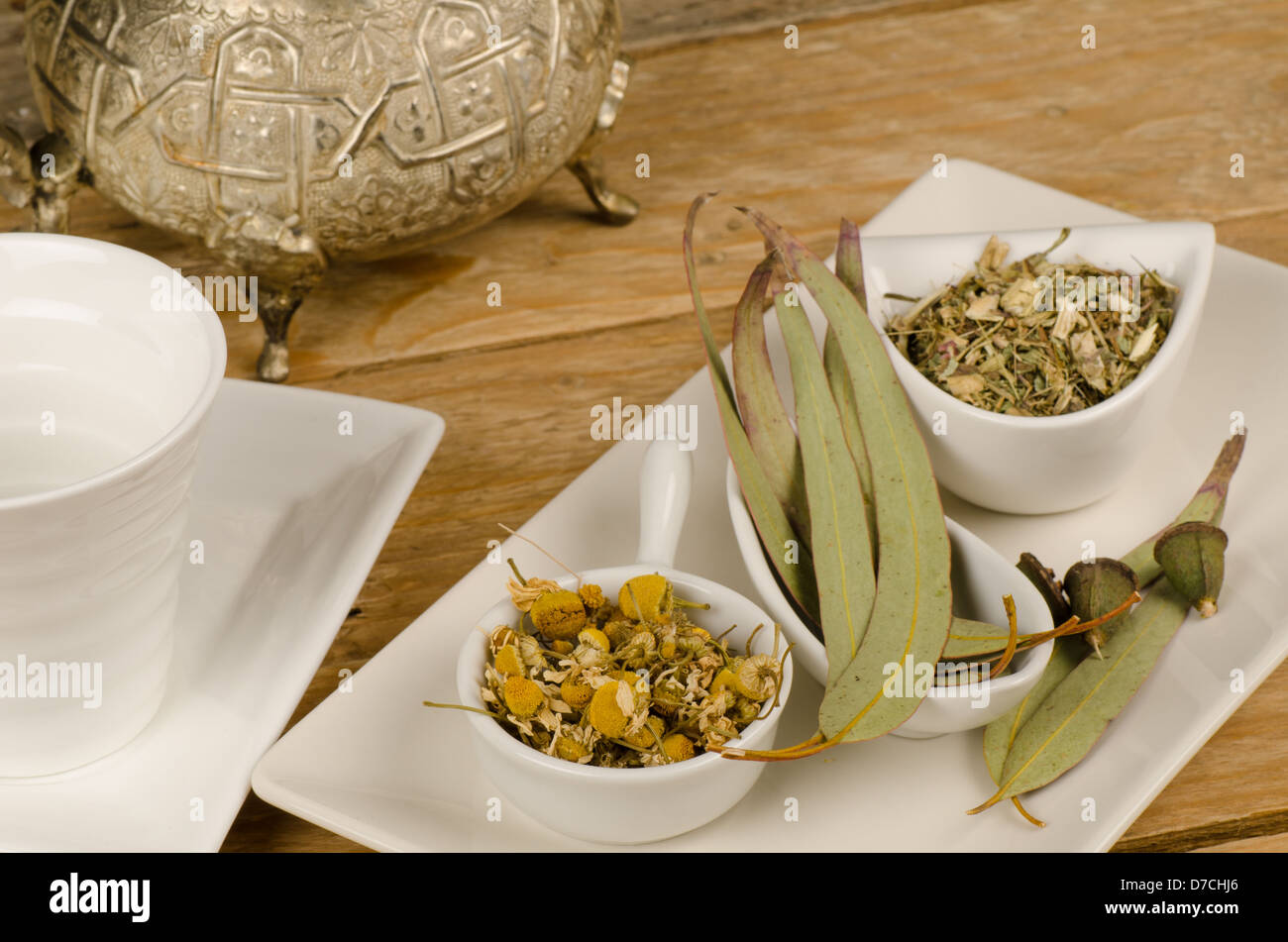 Healthy herbs to prepare an aromatic infusion Stock Photo - Alamy