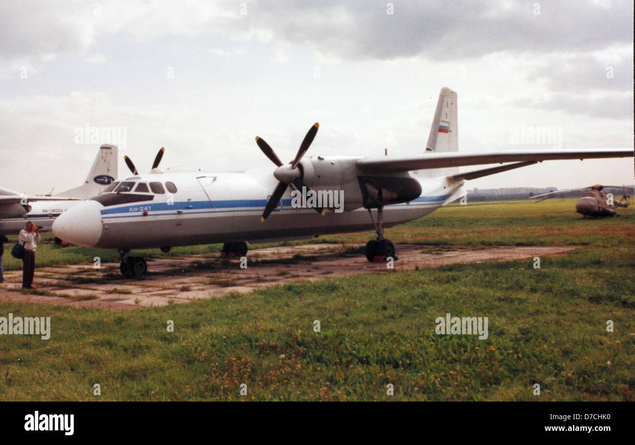 The Antonov An-24, a Soviet-designed regional transport aircraft, was ...