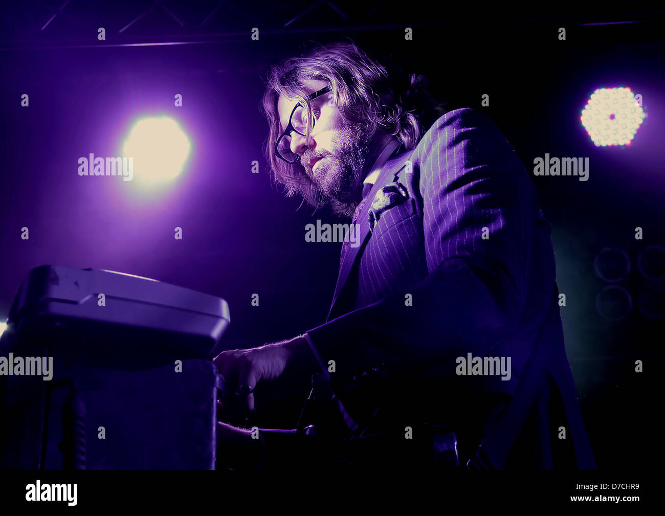 Fred Abbott of Noah and the Whale performing at Liverpool O2 Academy ...