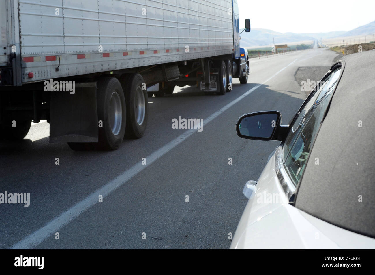 A general view of a road trip along Highway One in California USA ...