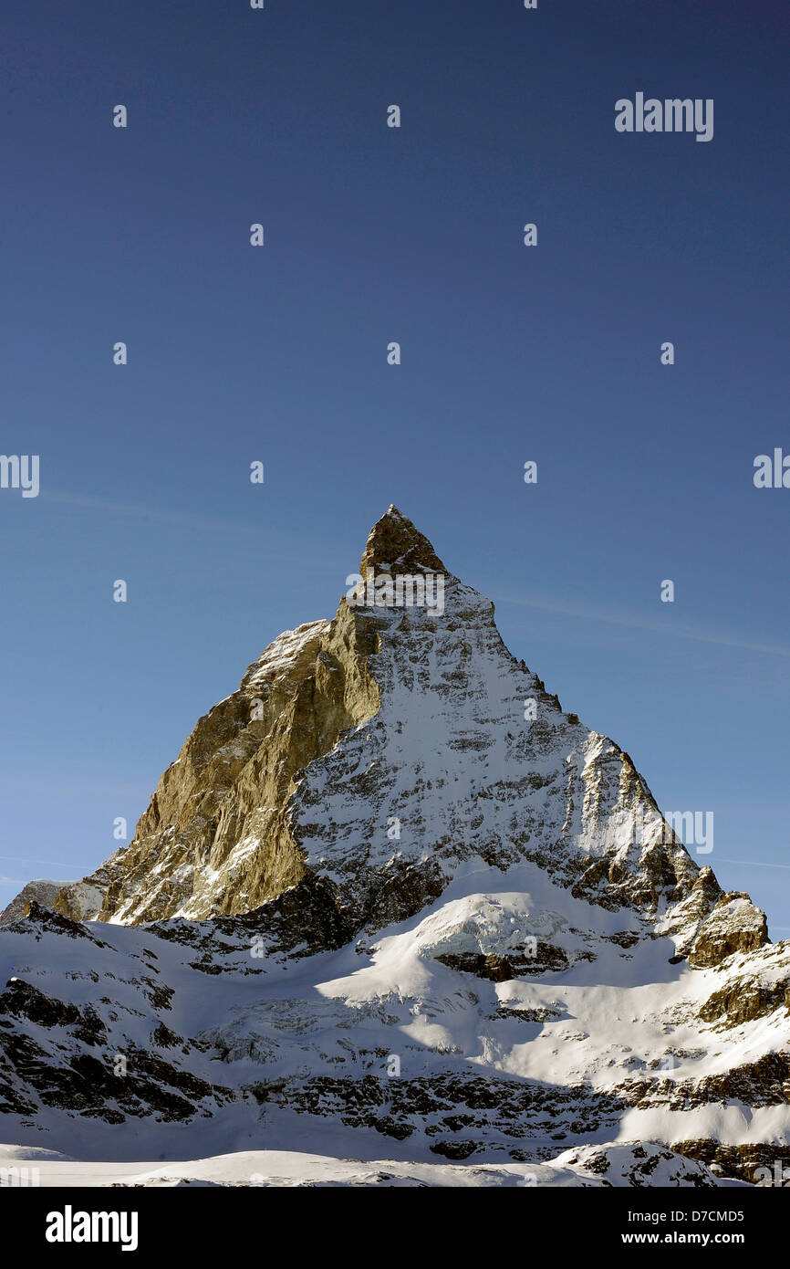General view of the Matterhorn mountain Zermatt Switzerland - Image ...