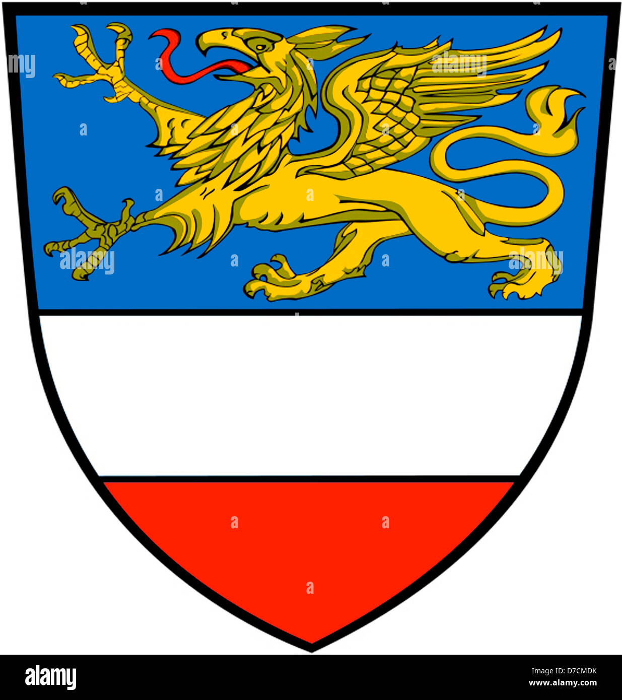 Coat of arms of the German city Rostock in Mecklenburg-Western ...