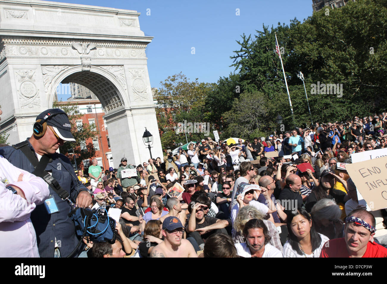 Atmosphere The Occupy Wall Street protest rally held at Washington ...